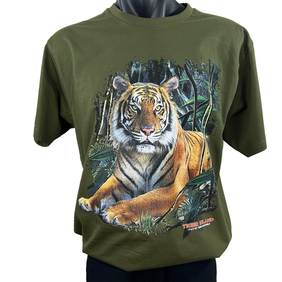 Gold Tiger Forest Adult T-Shirt – Dreamworld Online Store
