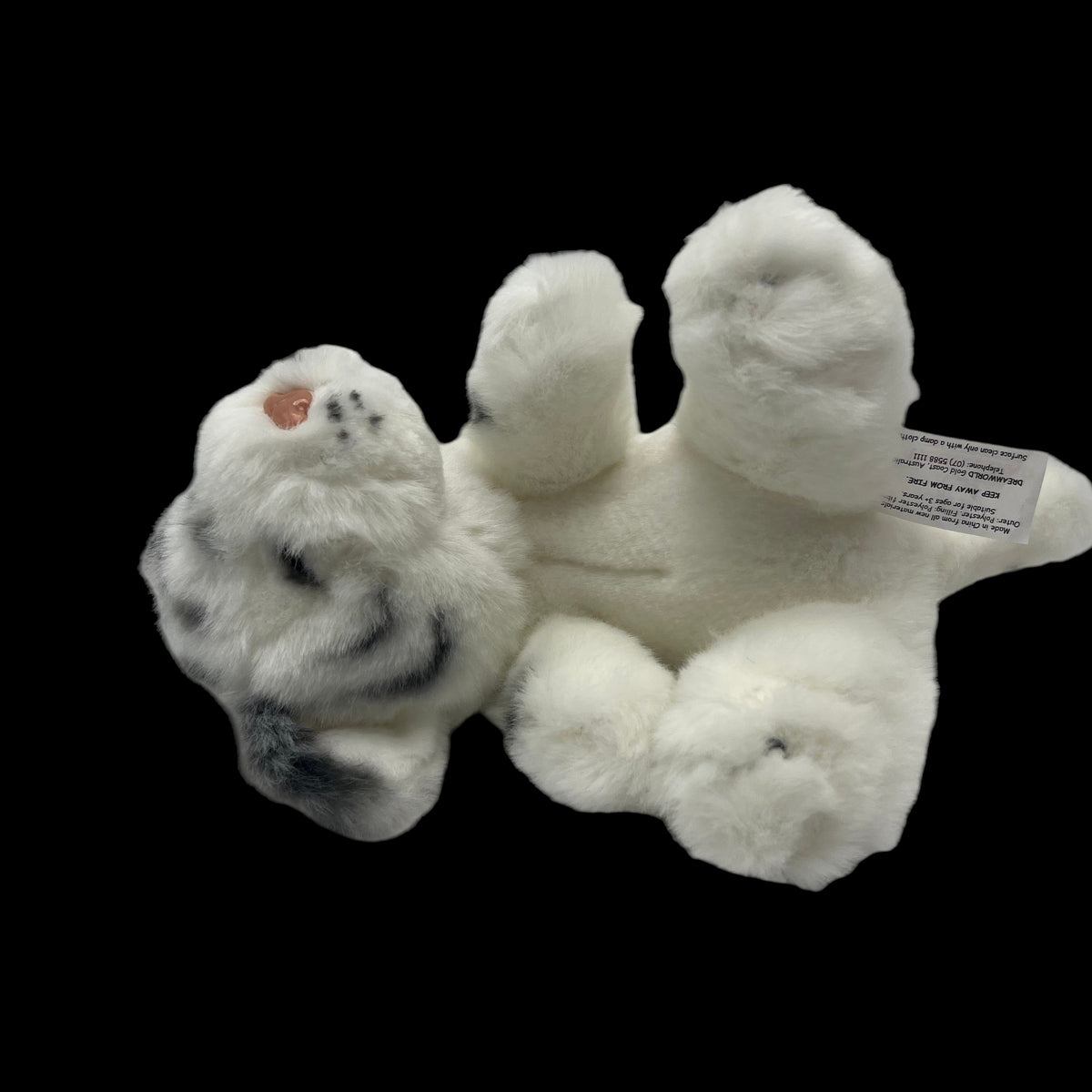 REM Resting White Tiger Plush - 20cm – Dreamworld Online Store